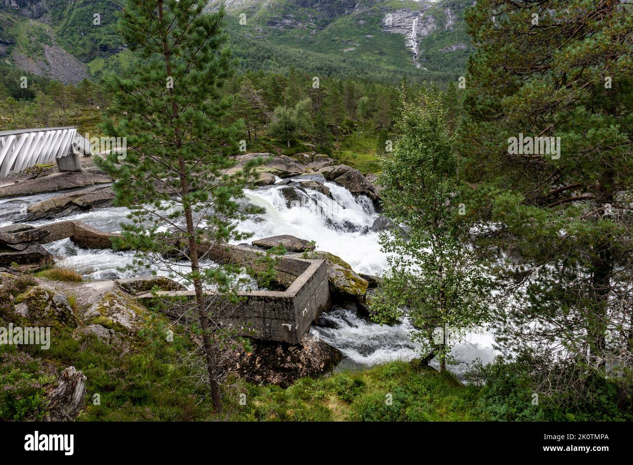 Likholefossen water fall in Noway Stock Photo - Alamy