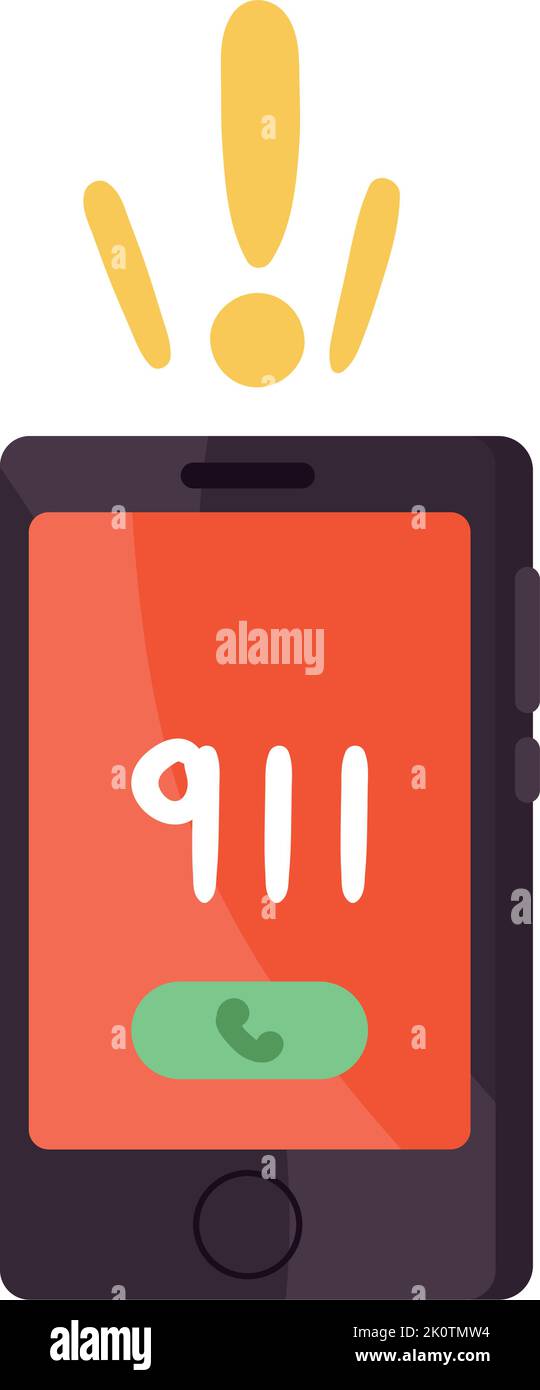 emergency phone call Stock Vector Image & Art - Alamy