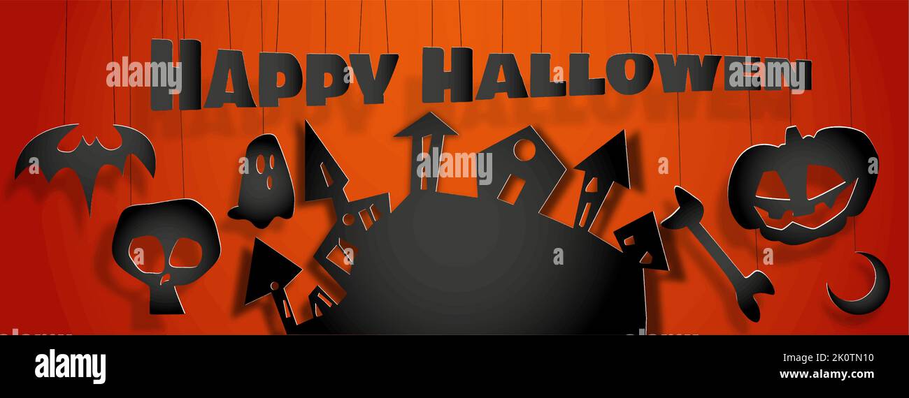 Background cardboard performance for halloween Illustration and vector ...