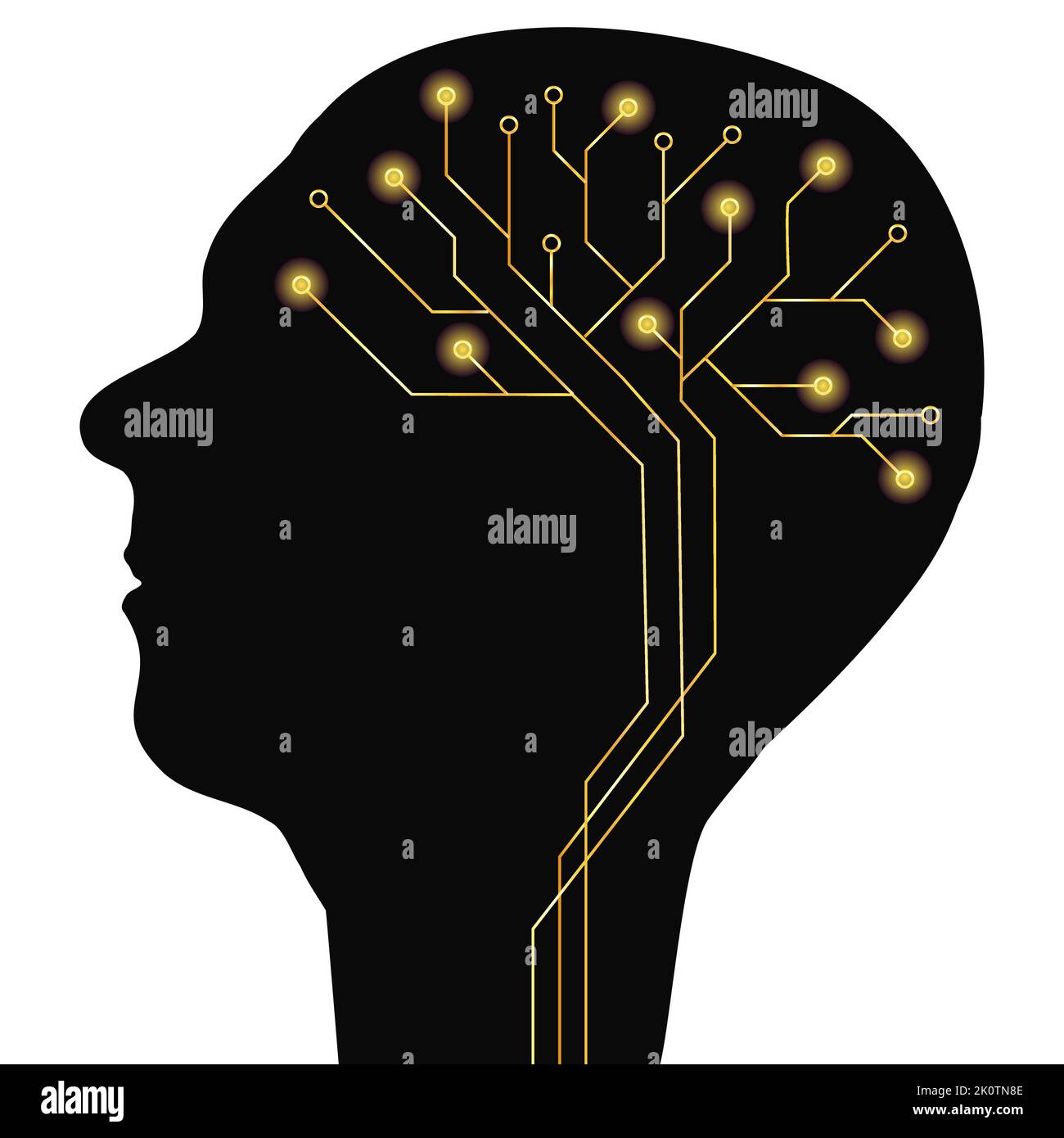 Artificial intelligence circuit board tree hi-res stock photography and ...