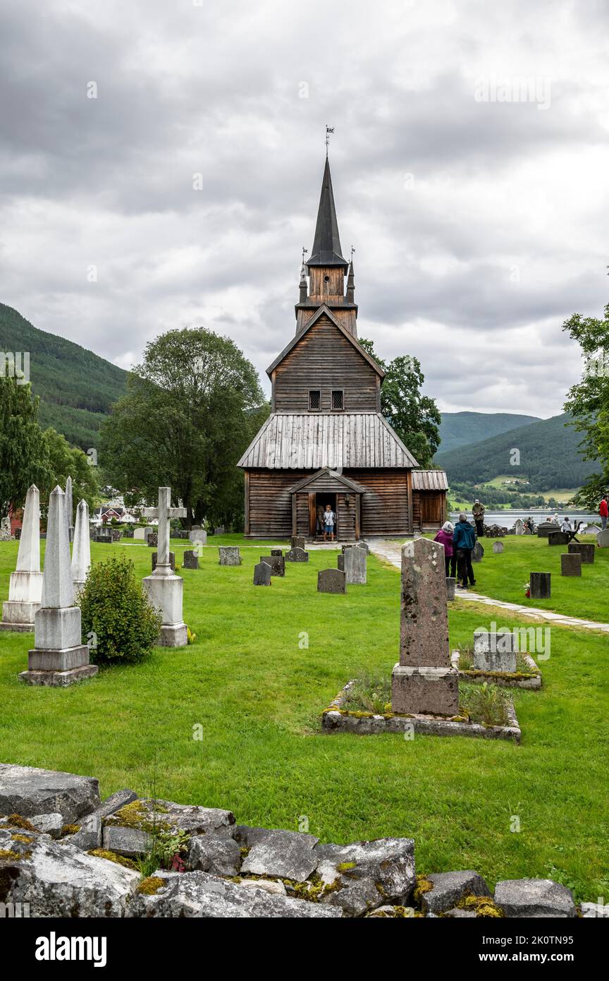 Kaupanger Stave Church, Kaupanger, Norway Stock Photo - Alamy