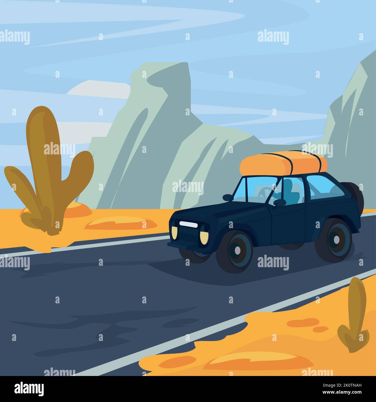 road trip poster Stock Vector Image & Art - Alamy
