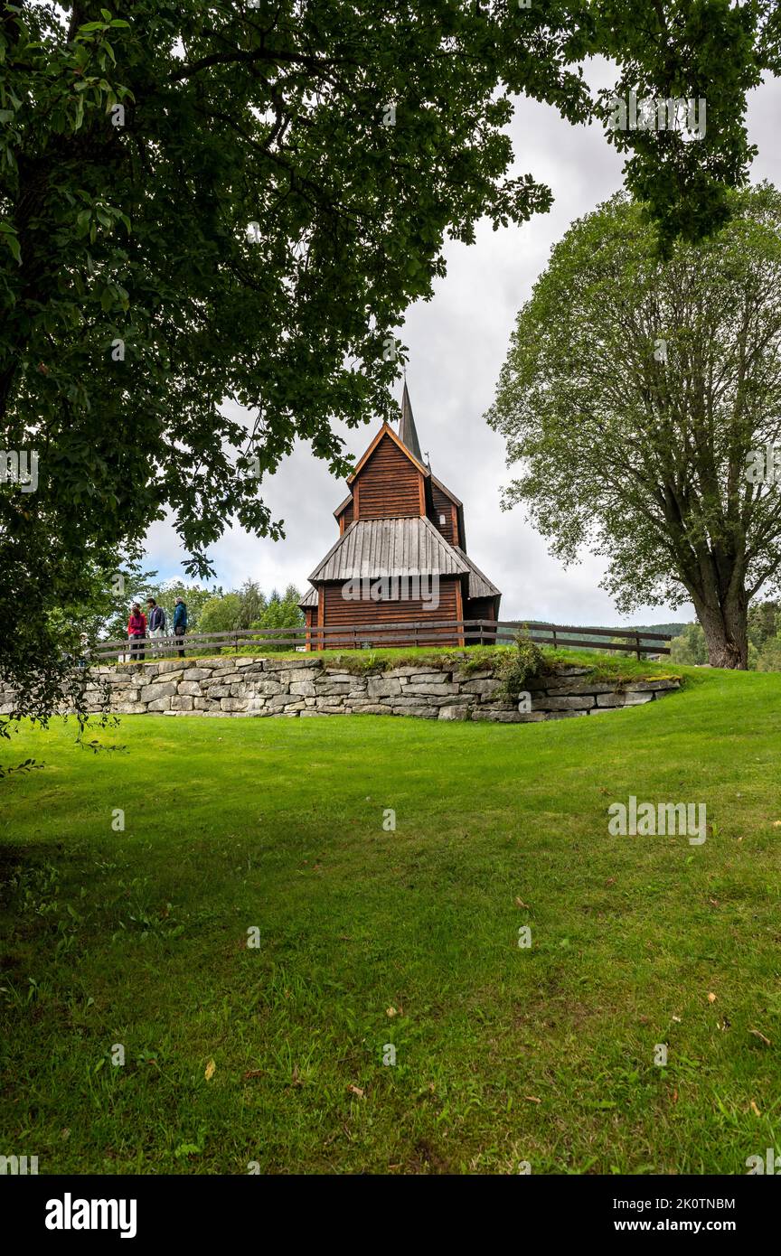 Kaupanger Stave Church, Kaupanger, Norway Stock Photo - Alamy