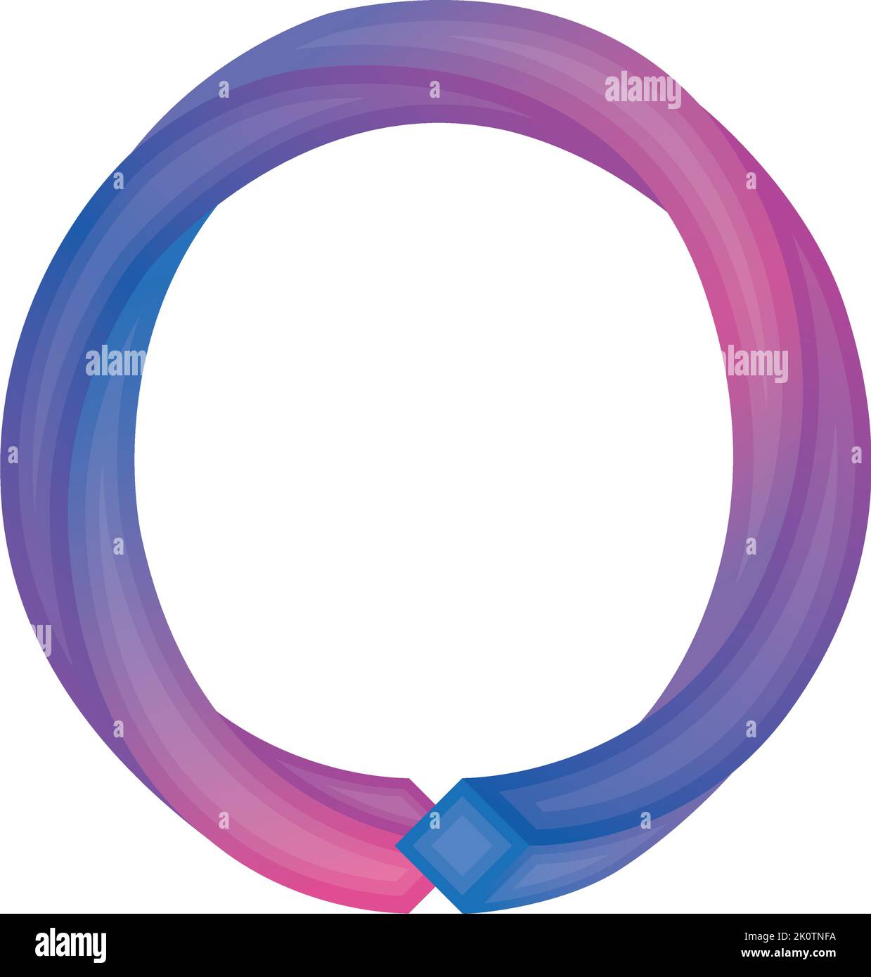 Isolated colored letter O with 3d effect Vector Stock Vector Image ...