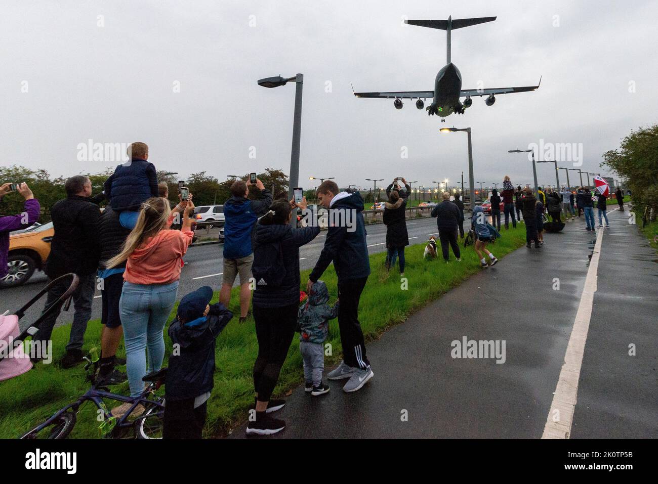 RAF Northolt, South Ruislip, London, UK. 13th Sep, 2022. The body of ...