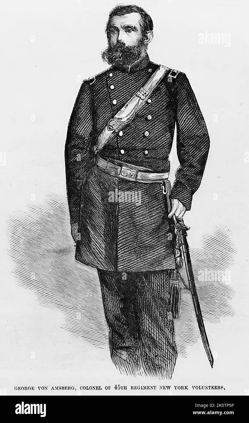 Portrait of George von Amsberg, Colonel of 45th Regiment New York ...