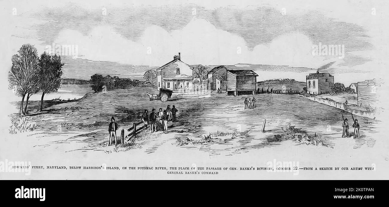 Edward's Ferry, Maryland, below Harrison's Island, on the Potomac River ...