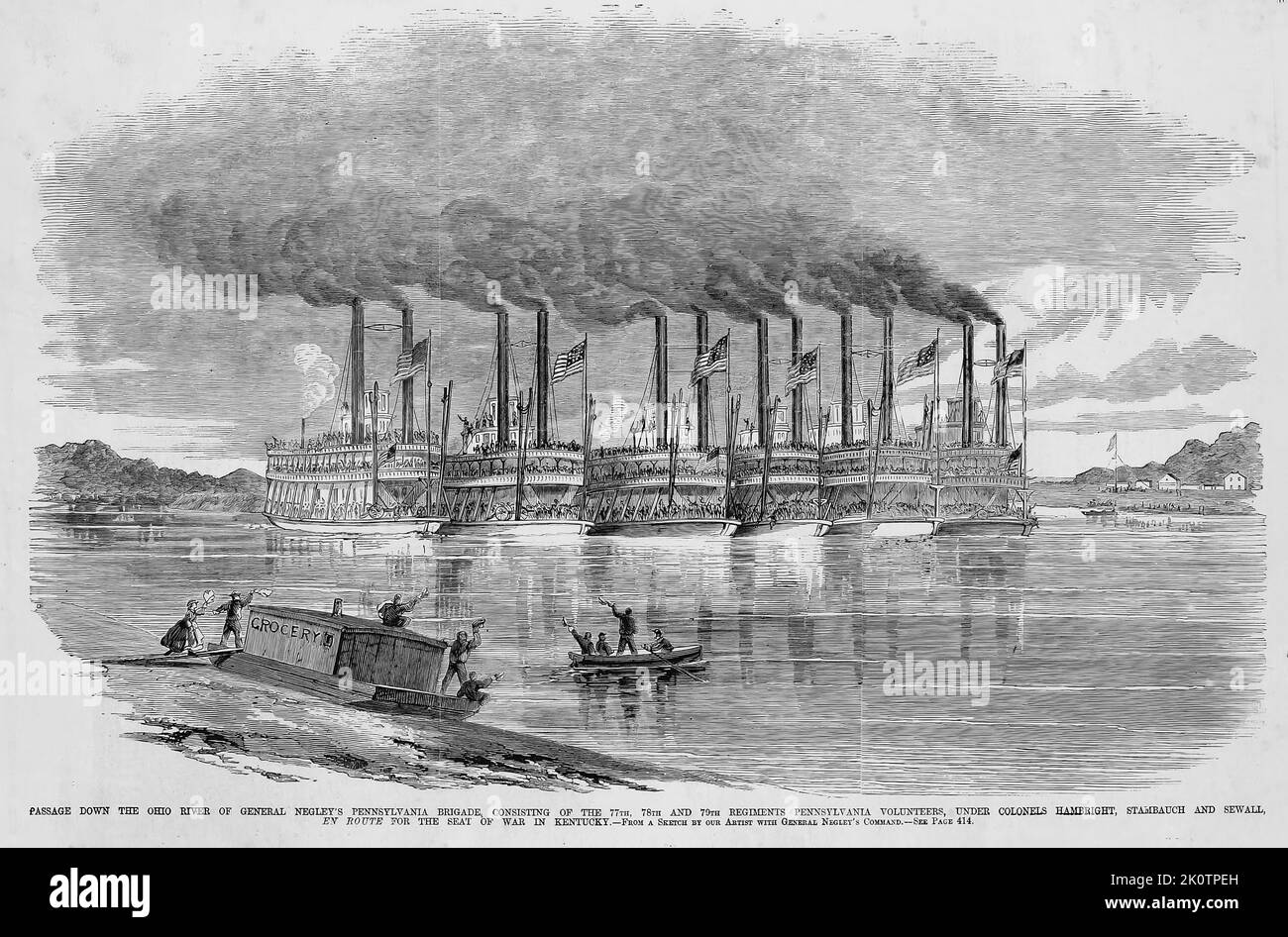 Passage down the Ohio River of General James Scott Negley's ...