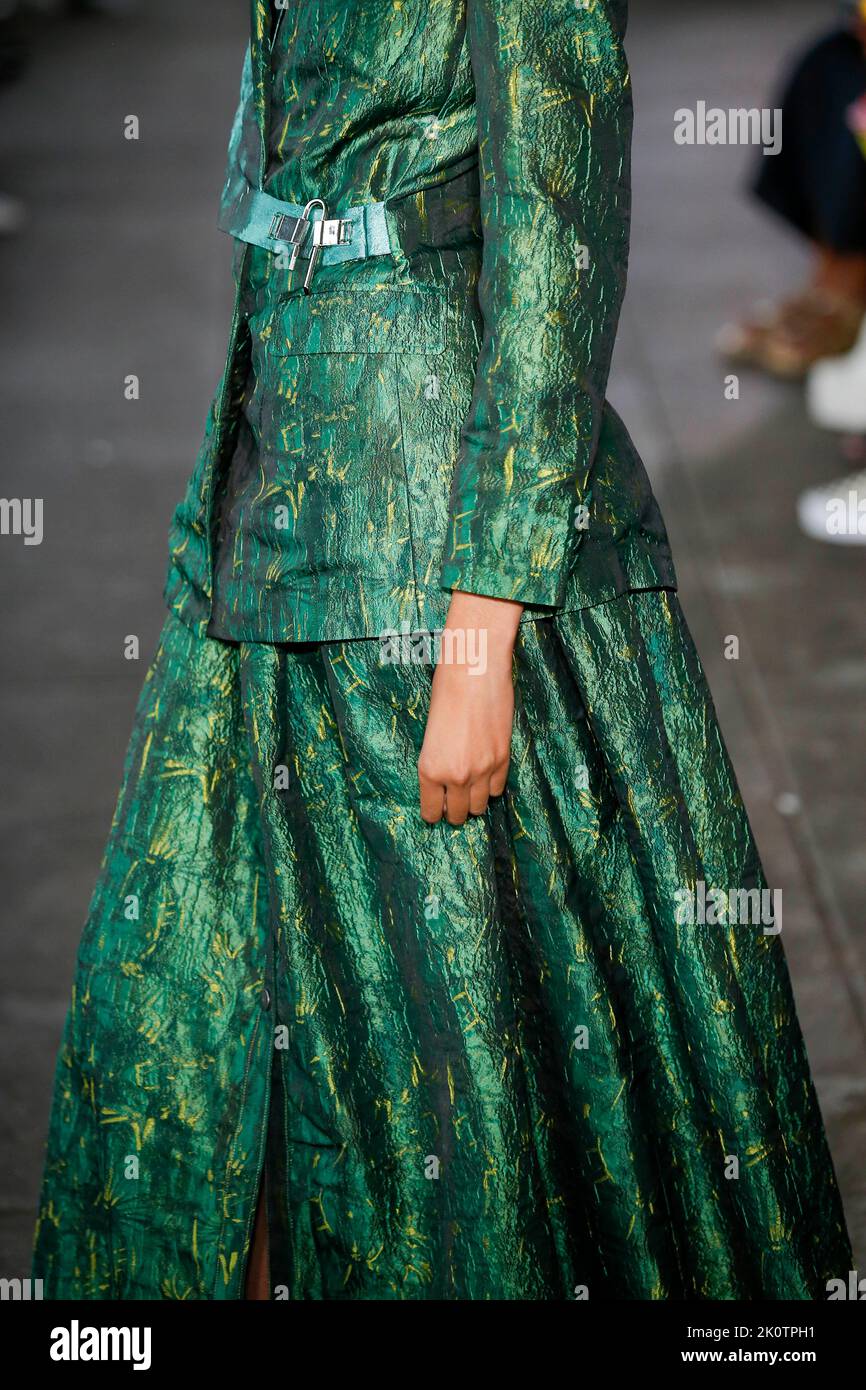 A model walks on the runway at the Marissa Wilson fashion show during ...