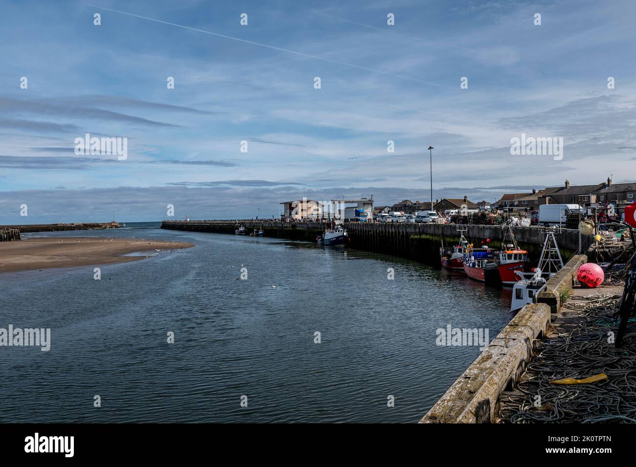 A view of Amble, Northumberland, UK Stock Photo - Alamy