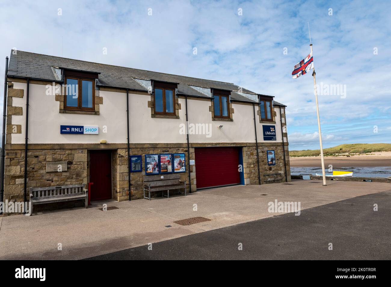RNLI station in Amble, Northumberland, UK Stock Photo - Alamy