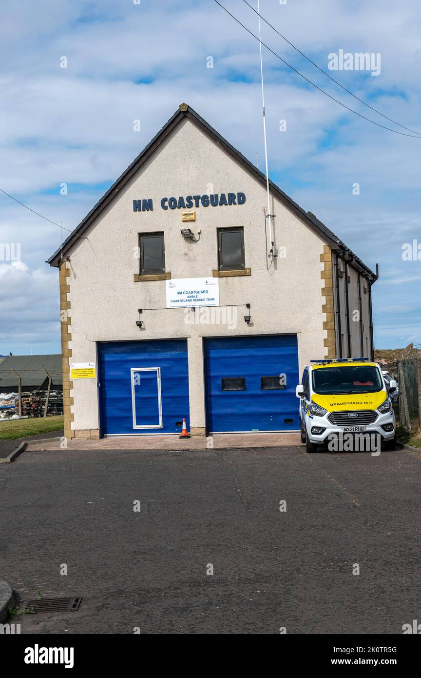 RNLI station in Amble, Northumberland, UK Stock Photo - Alamy