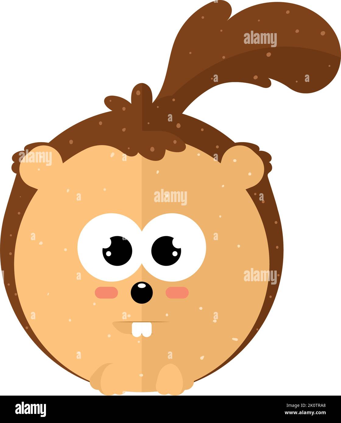 Isolated cute autumn squirrel icon Vector Stock Vector Image & Art - Alamy