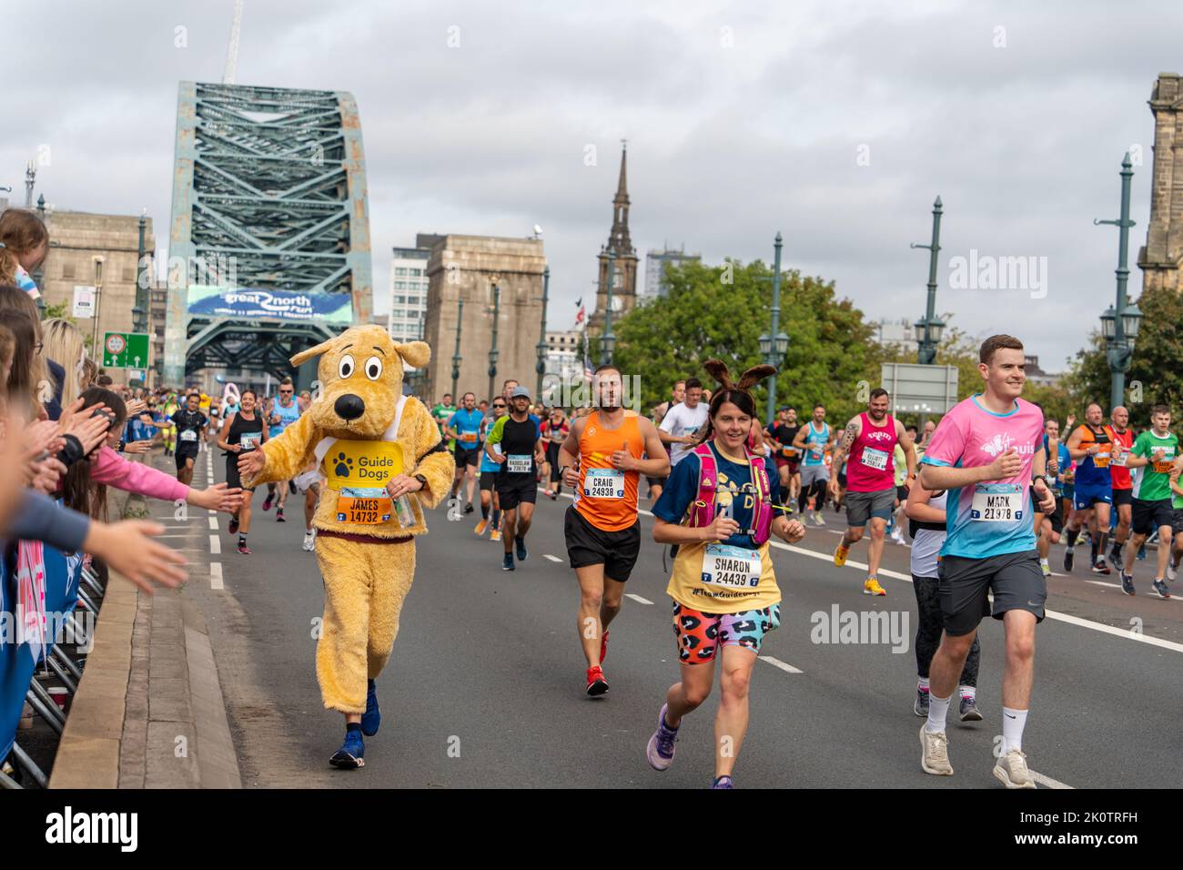 Participants, Great North Run 2022 half marathon, in Gateshead, just ...