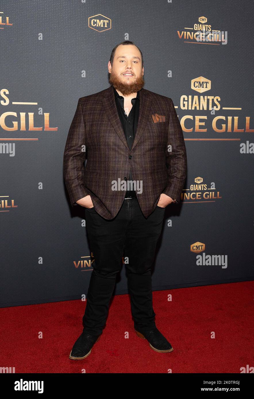 Luke Combs attends CMT Giants: Vince Gill at The Fisher Center for the ...