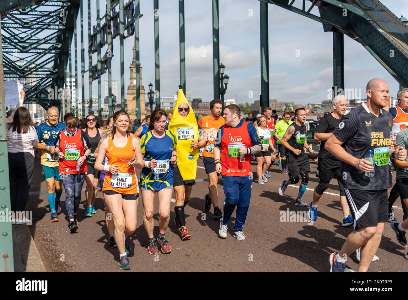 Participants, Great North Run 2022 half marathon, in Gateshead, just ...