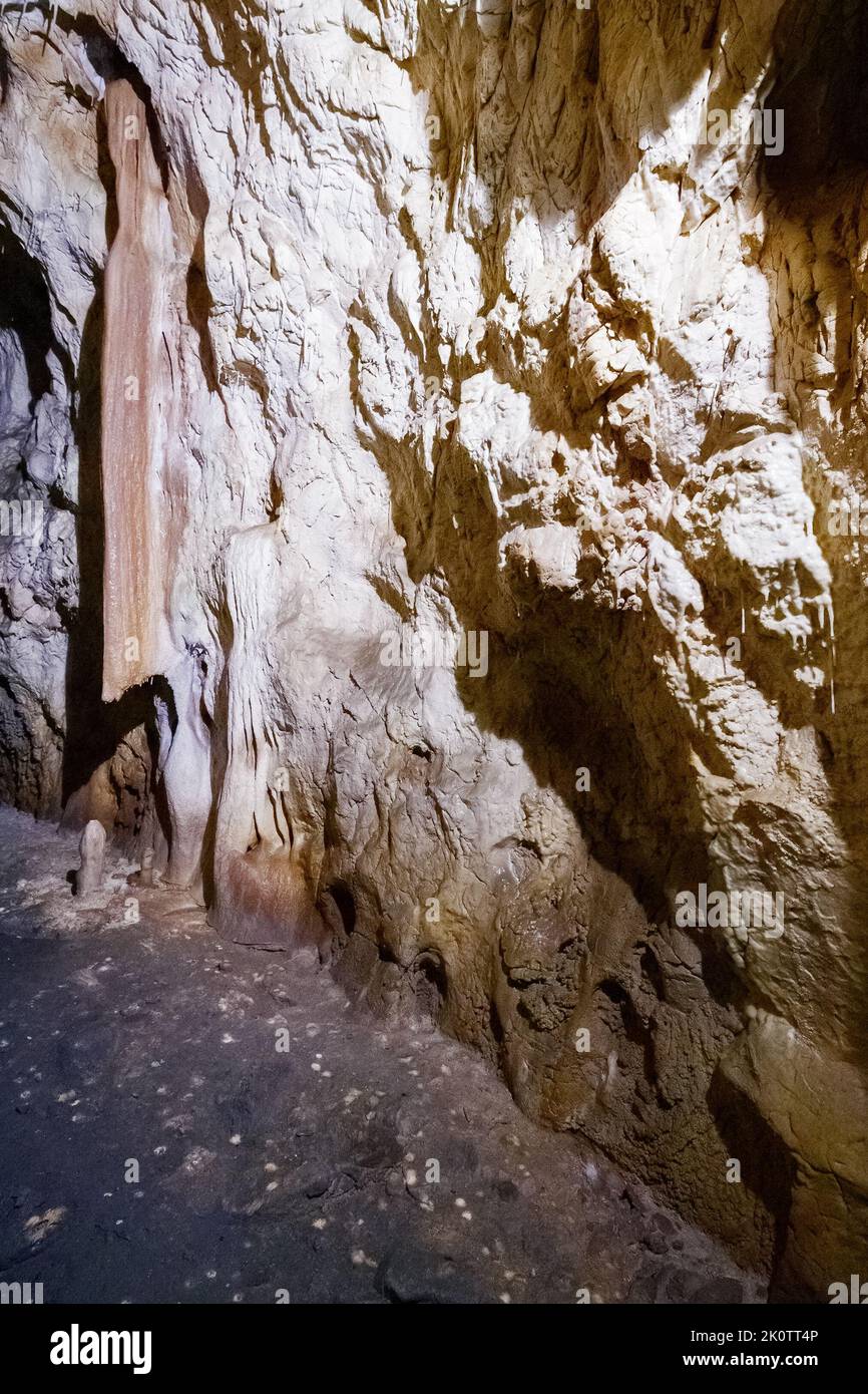 amazing rock wall at the ursus cave, romania. beautiful nature ...