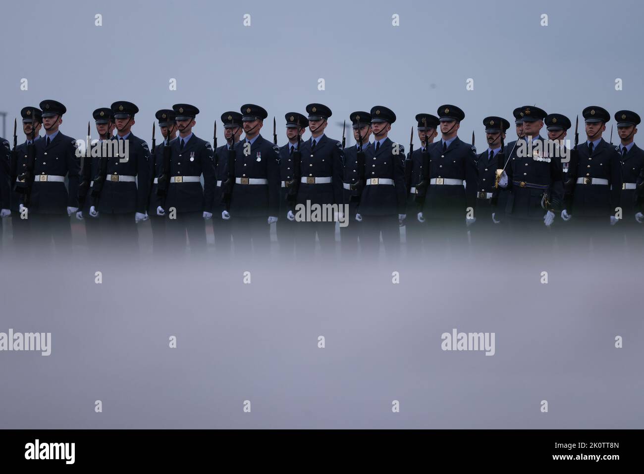 The bearer party from the Queen's Colour Squadron (63 Squadron RAF ...