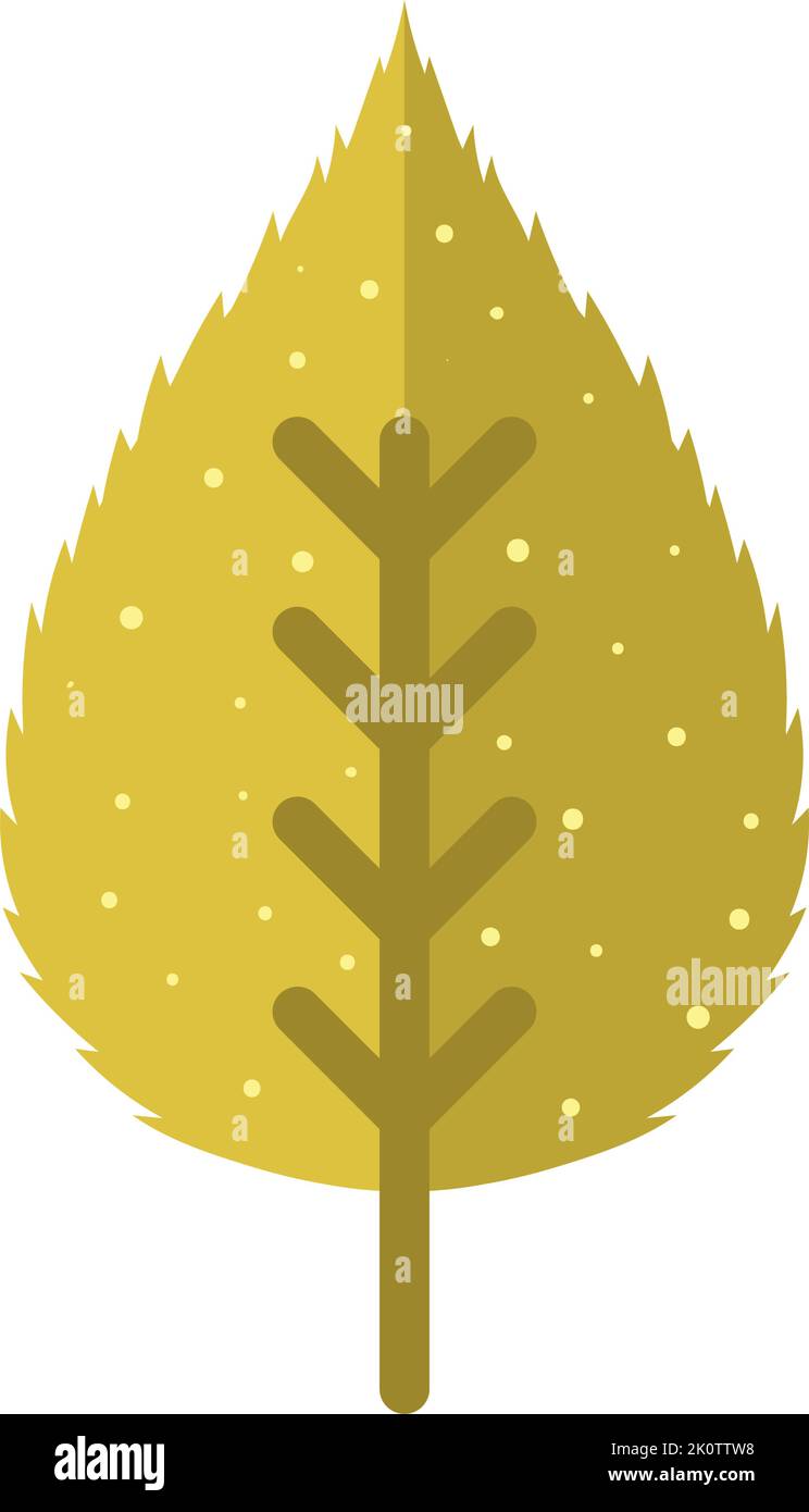 Isolated colored autumn leaf icon Vector Stock Vector Image & Art - Alamy