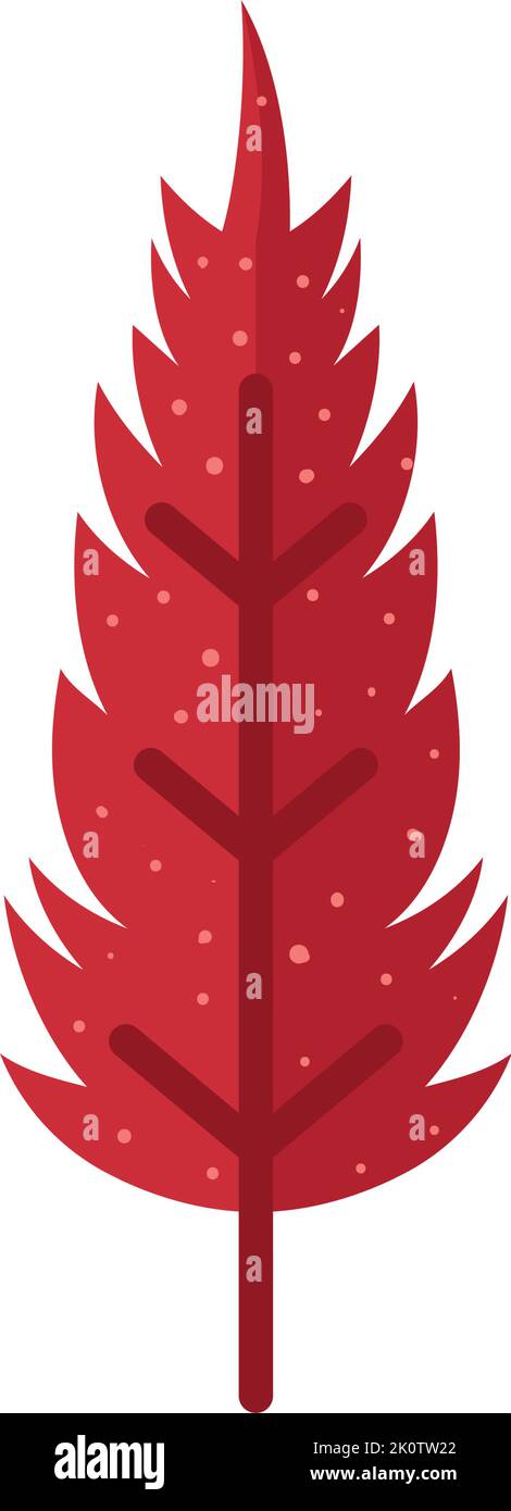 Isolated colored autumn leaf icon Vector Stock Vector Image & Art - Alamy