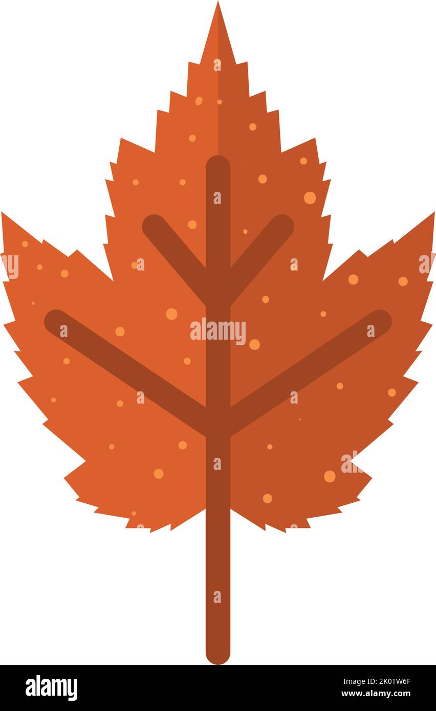 Isolated colored autumn leaf icon Vector Stock Vector Image & Art - Alamy