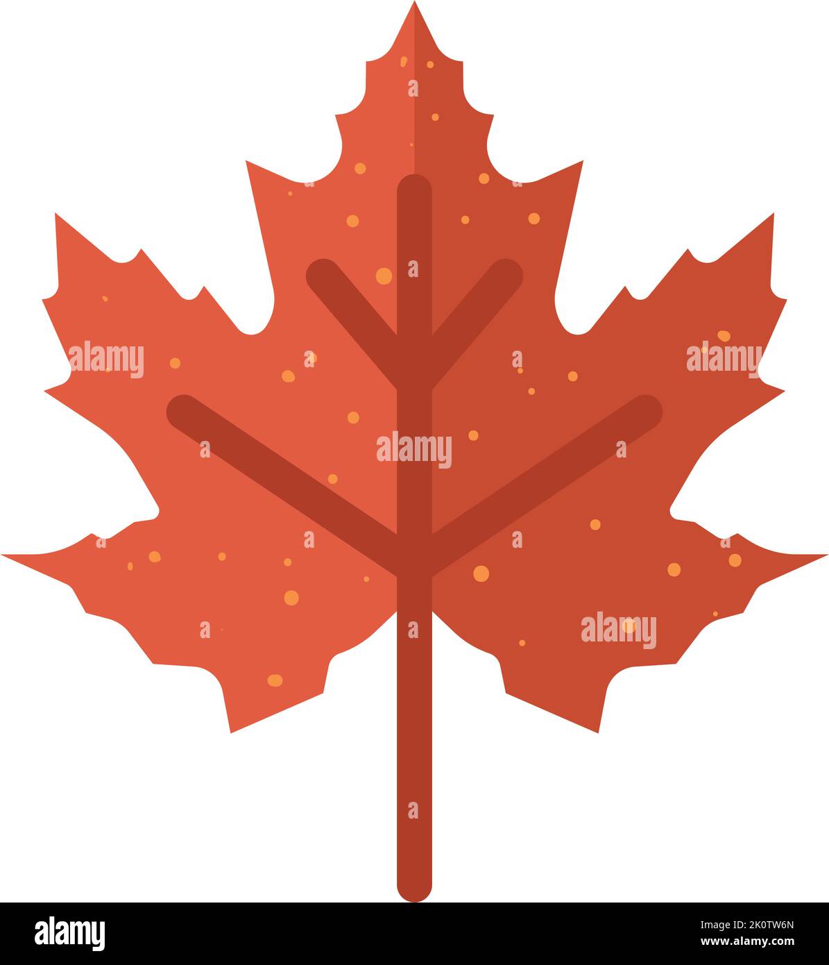 Isolated colored autumn leaf icon Vector Stock Vector Image & Art - Alamy