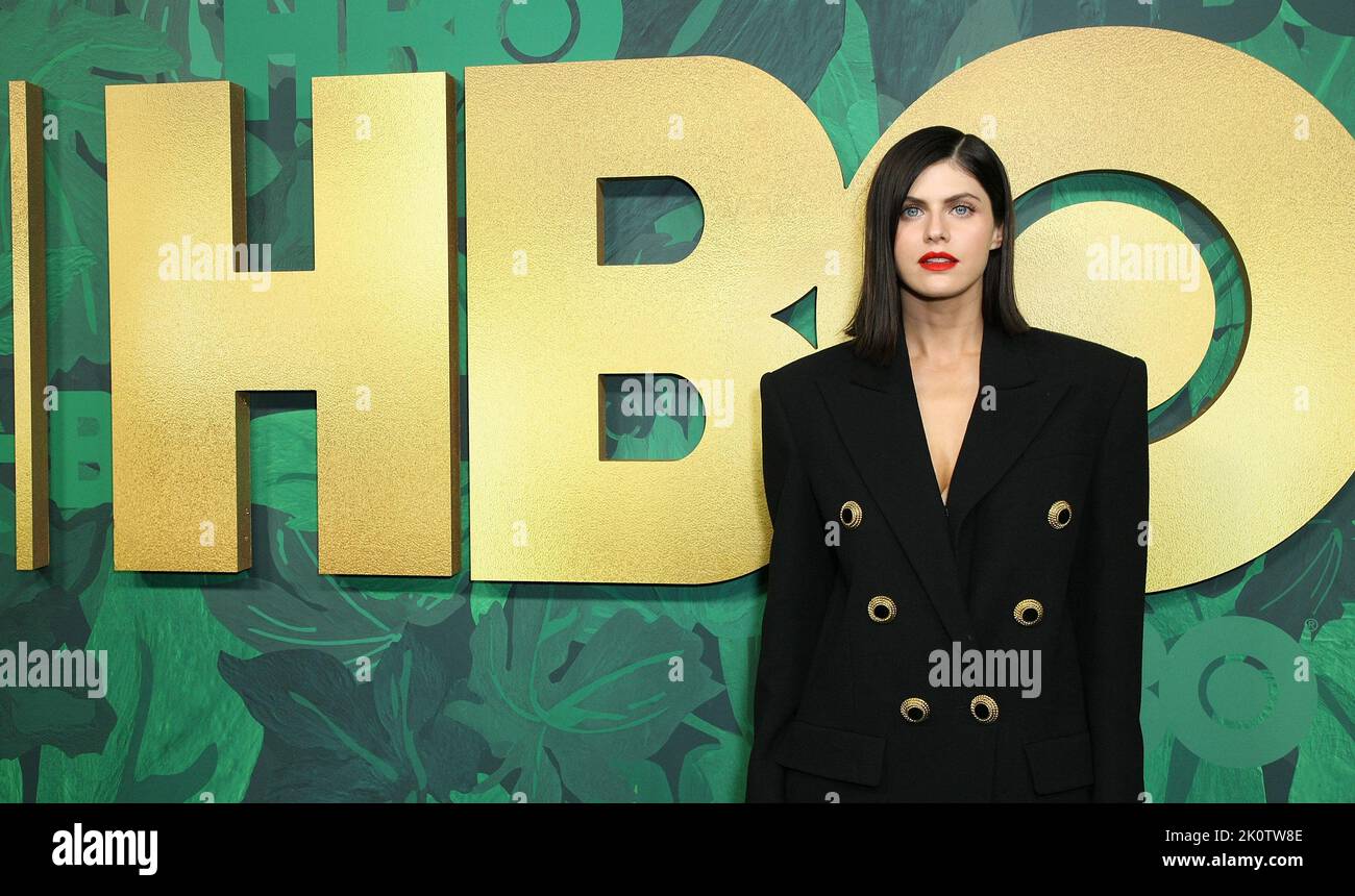 Alexandra Daddario attends the 2022 HBO Emmy's Party at San Vicente ...