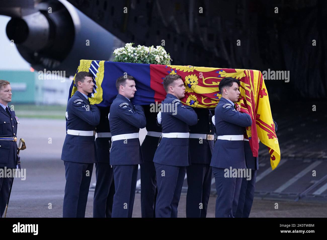 The bearer party from the Queen's Colour Squadron (63 Squadron RAF ...