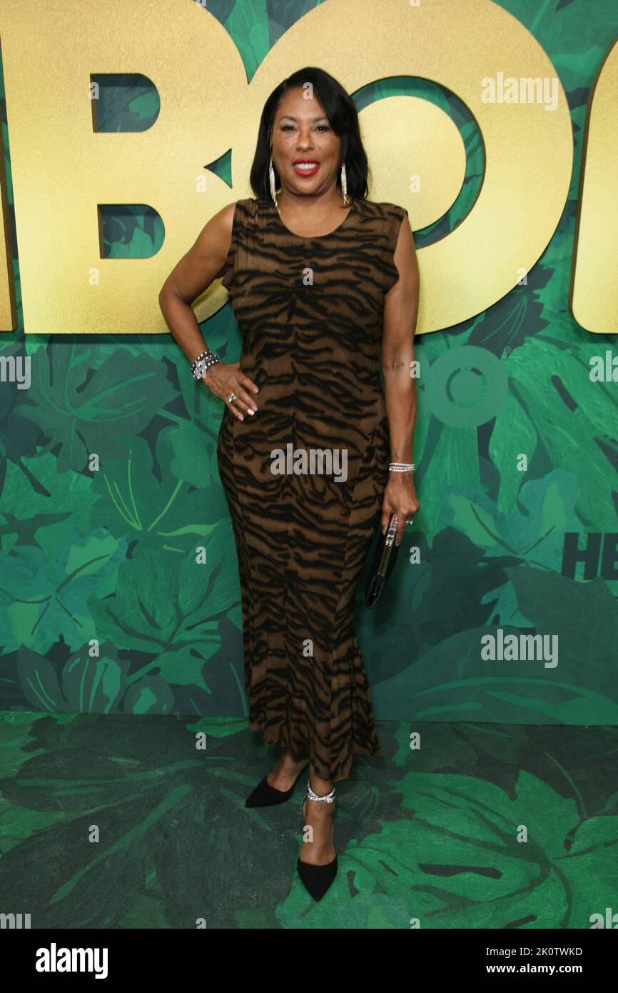 Angela Gibbs attends the 2022 HBO Emmy's Party at San Vicente Bungalows ...
