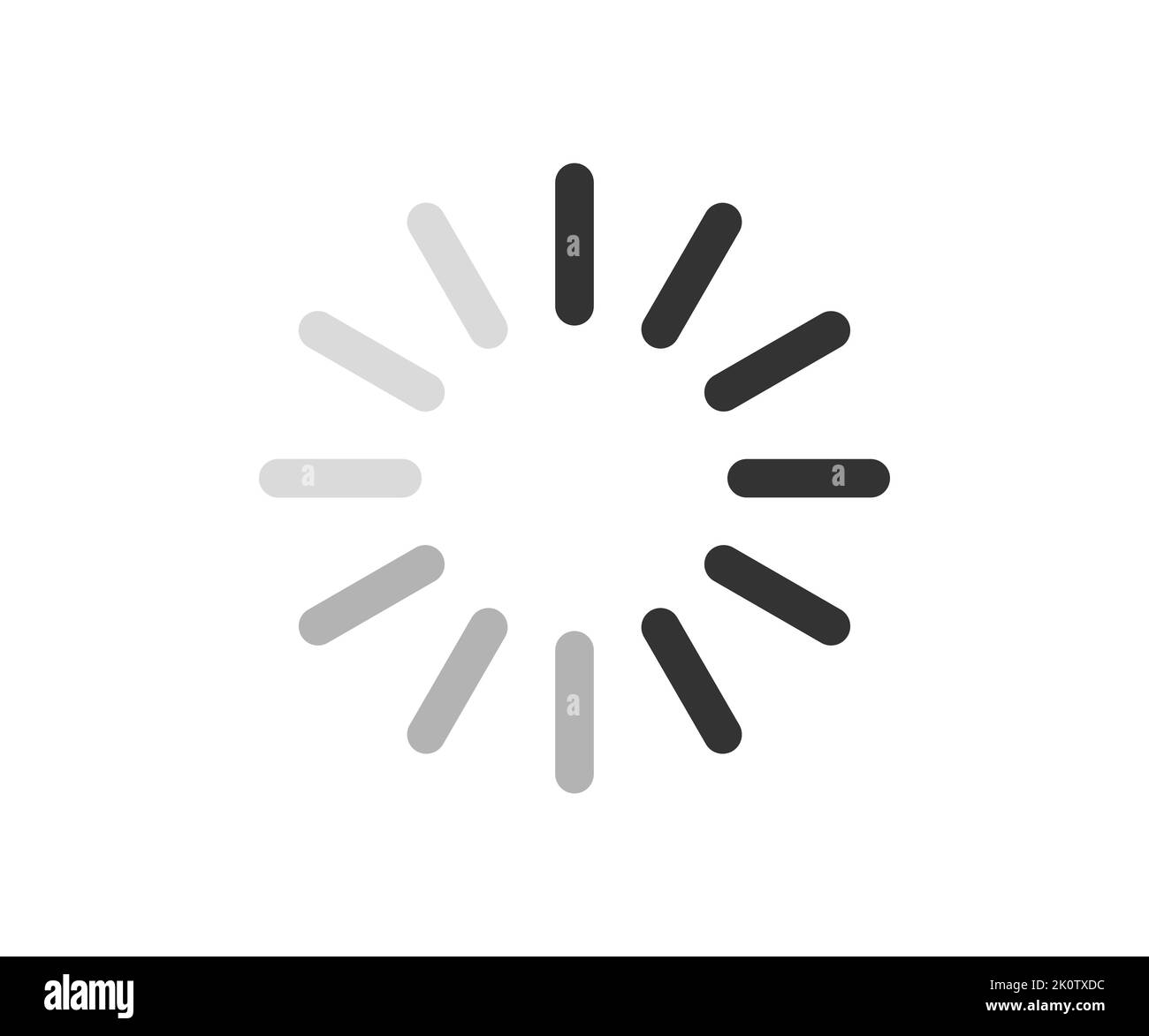 Loading, Buffer loader or preloader, Download or Upload logo design. Simple web download, round ...