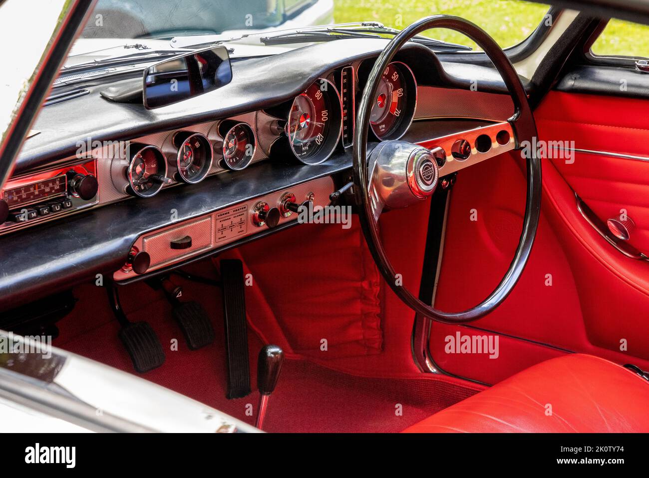 Volvo P1800 stunning interior on display at the June Scramble held at ...