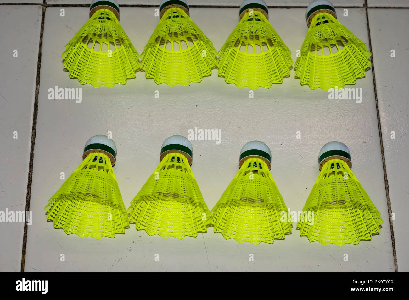 Plastic Badminton Ball,Yellow Ball,On Black Background,Texture Stock ...