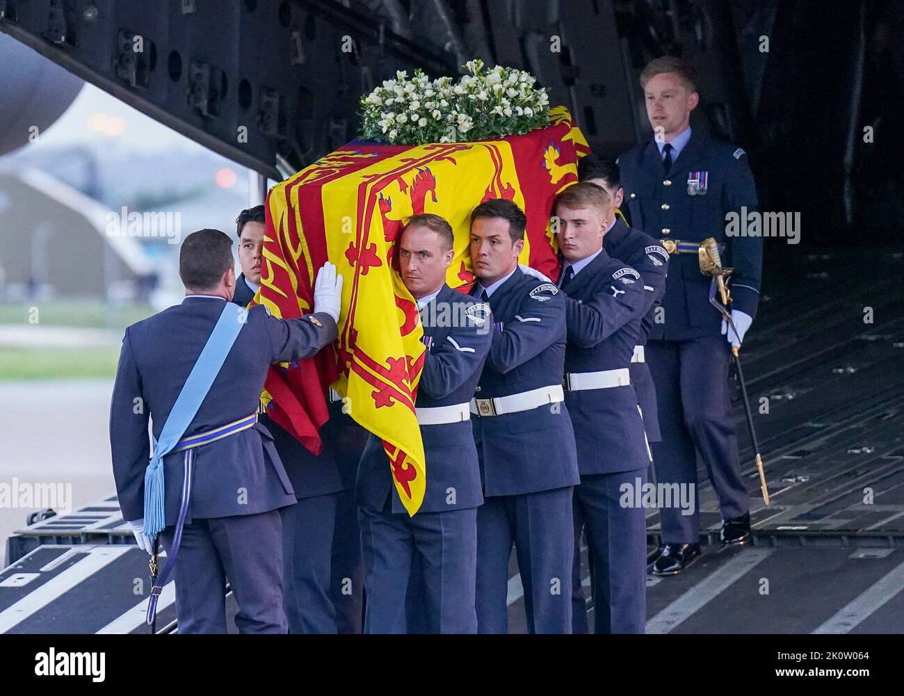 The bearer party from the Queen's Colour Squadron (63 Squadron RAF ...