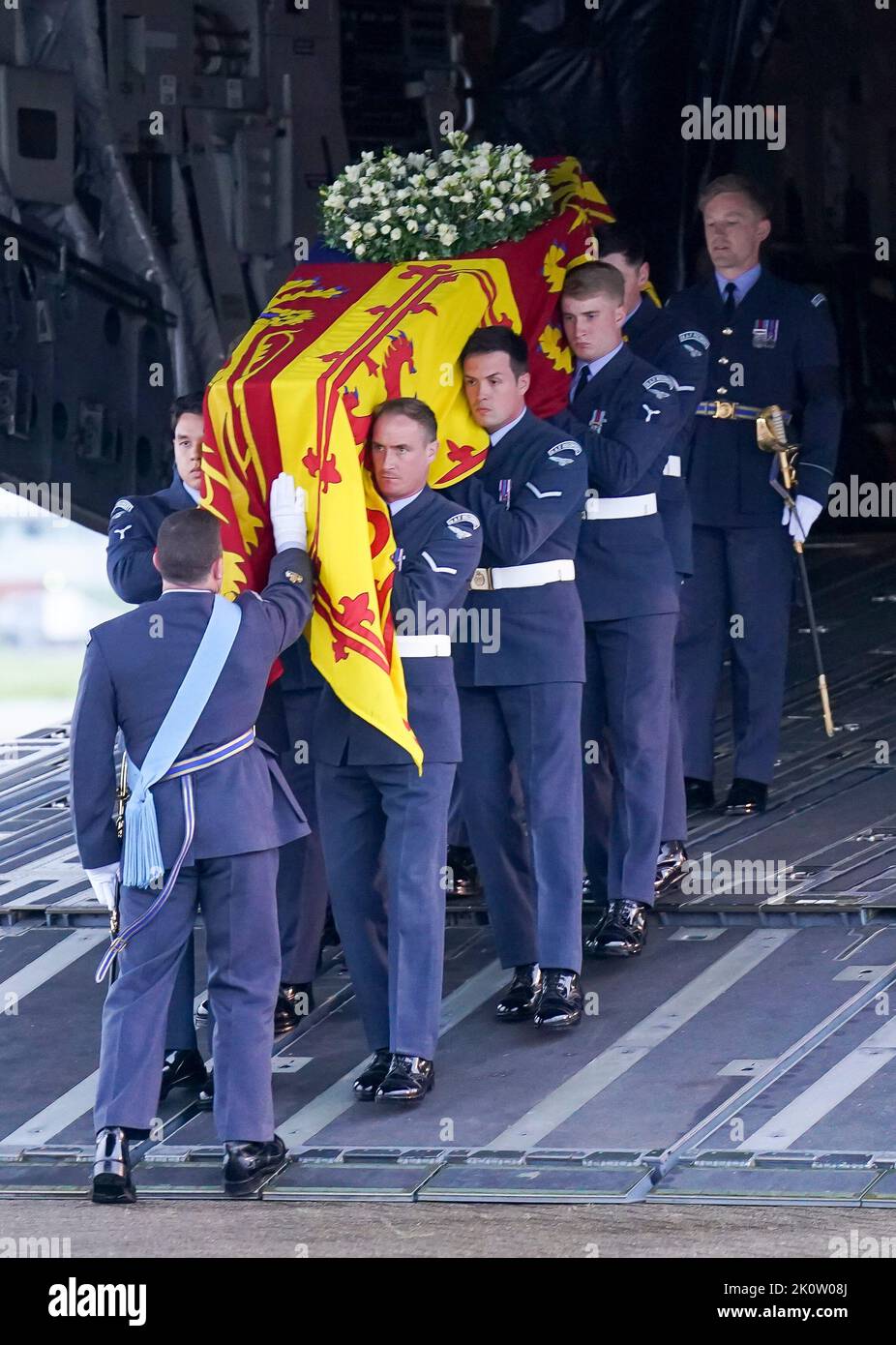The bearer party from the Queen's Colour Squadron (63 Squadron RAF ...