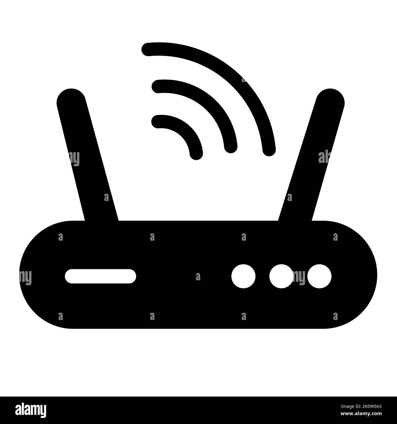 Router related signal icon. Vector illustration isolated on white ...