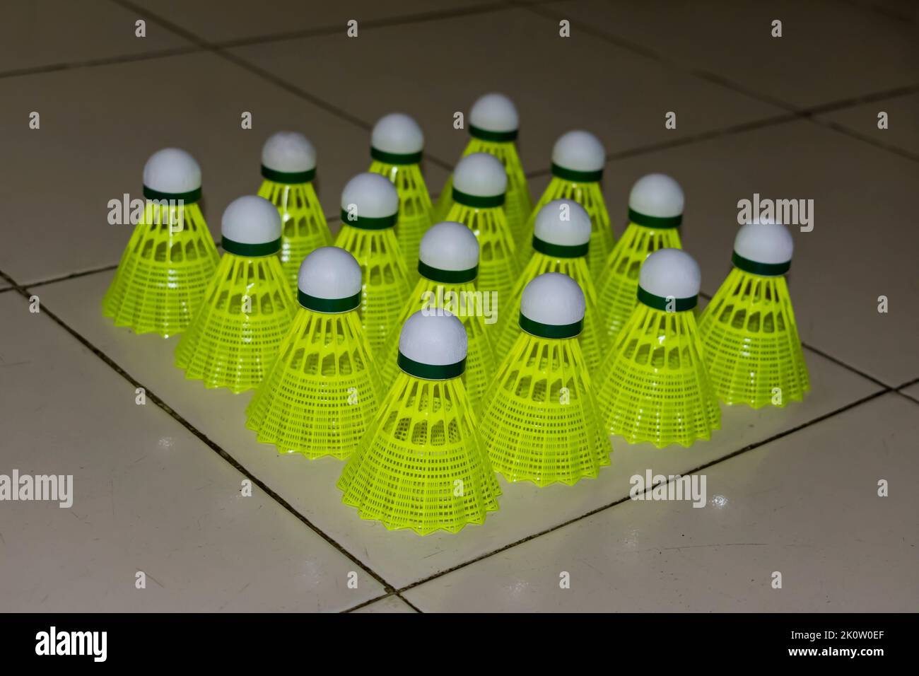 Plastic Badminton Ball,Yellow Ball,On Black Background,Texture Stock ...