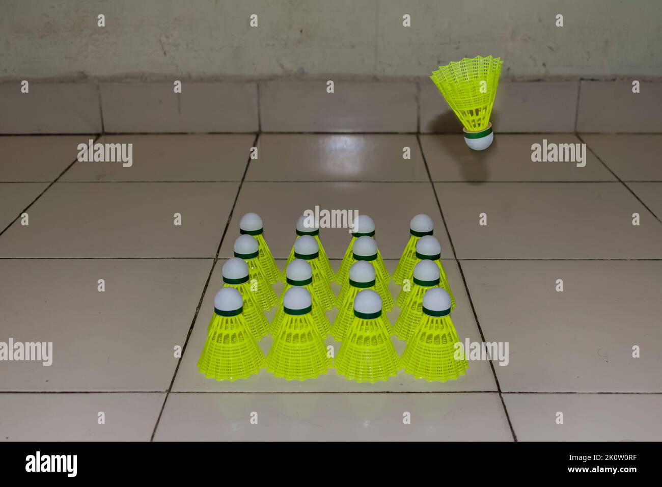 Plastic Badminton Ball,Yellow Ball,On Black Background,Texture Stock ...