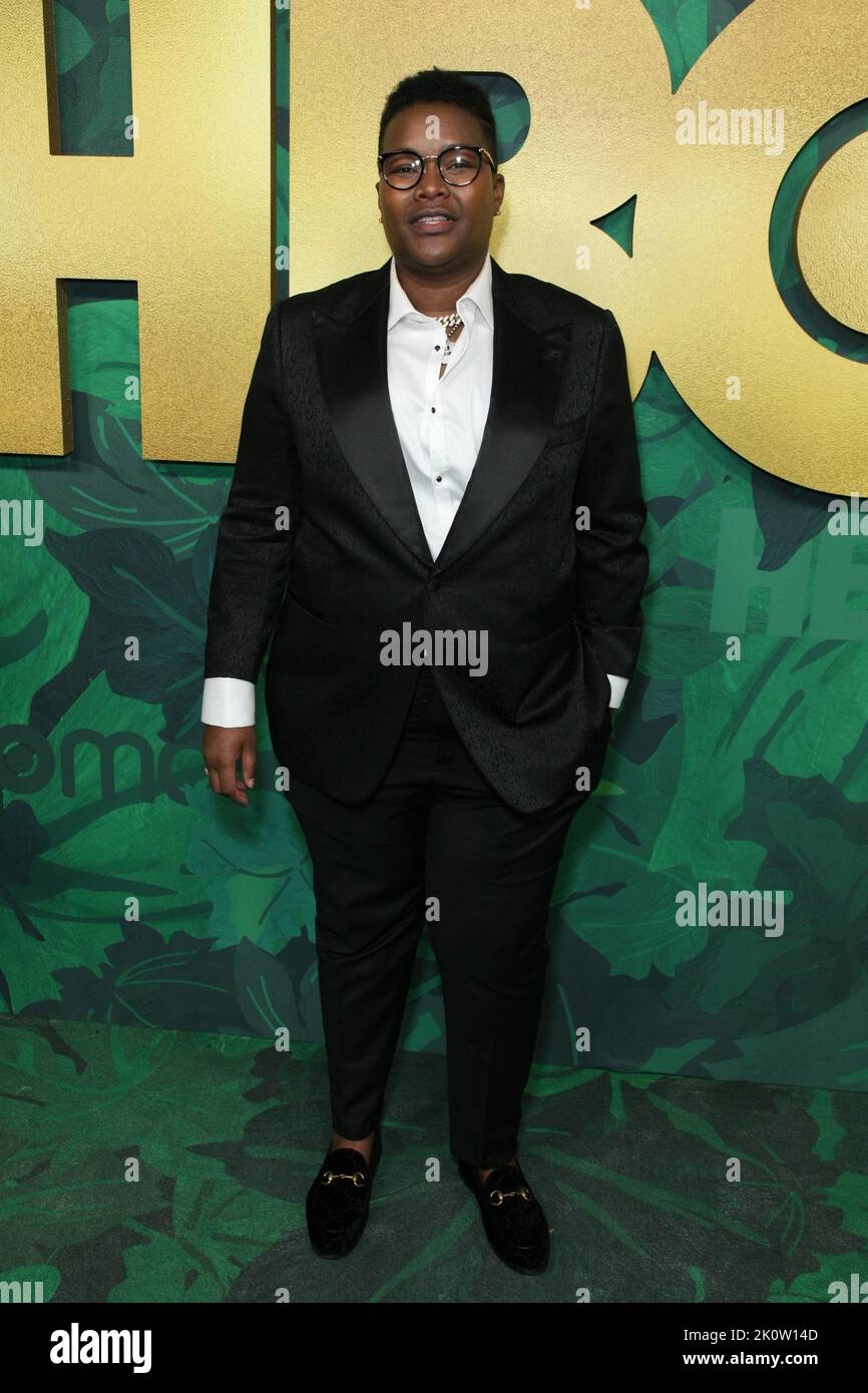 Sam Jay attends the 2022 HBO Emmy's Party at San Vicente Bungalows on ...