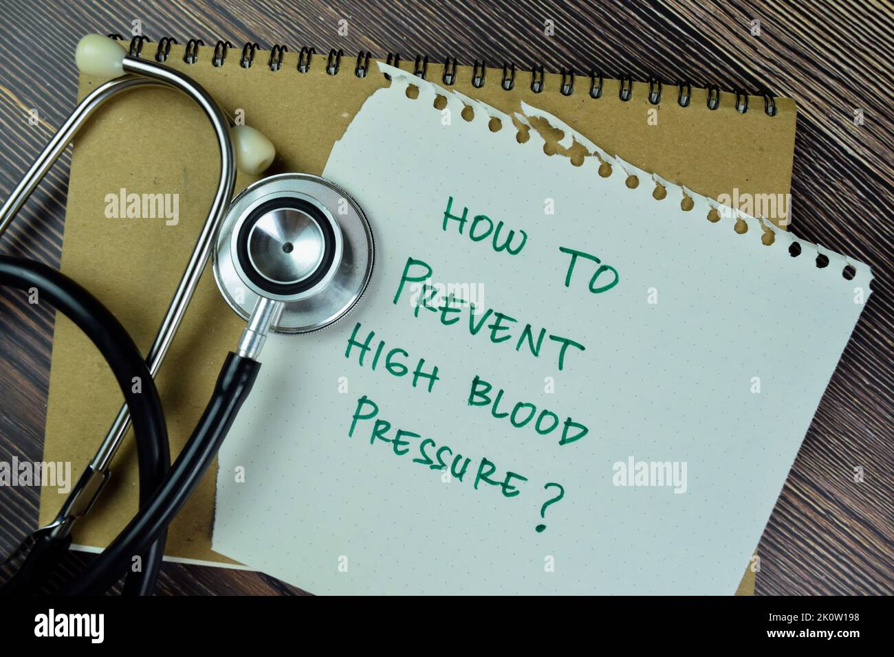 Concept of How To Prevent High Blood Pressure write on sticky notes ...