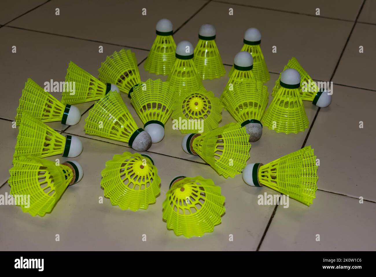 Plastic Badminton Ball,Yellow Ball,On Black Background,Texture Stock ...