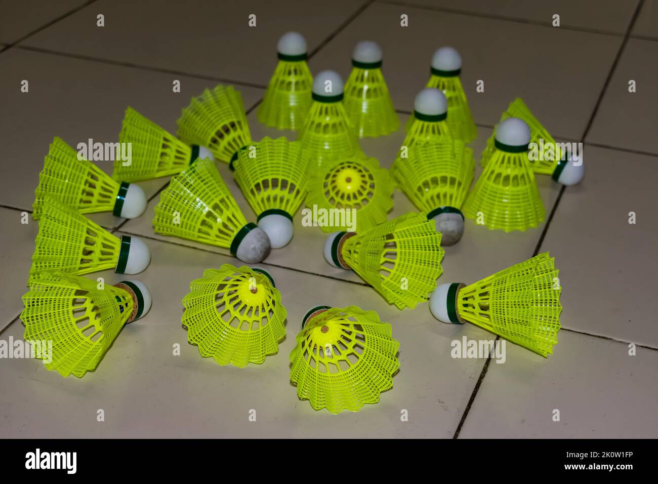 Plastic Badminton Ball,Yellow Ball,On Black Background,Texture Stock ...