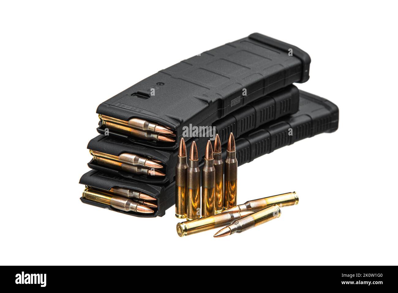 Cartridges and clips for a rifle or carbine. Ammunition for weapons ...