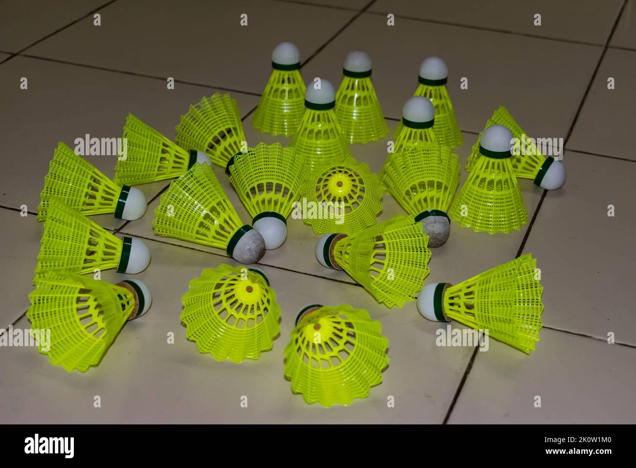 Plastic Badminton Ball,Yellow Ball,On Black Background,Texture Stock ...