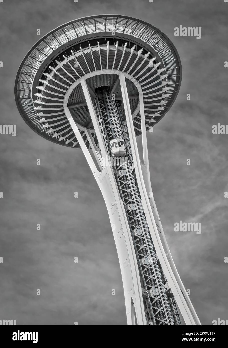 The Space Needle is located in Seattle Center. It is 605 feet tall ...