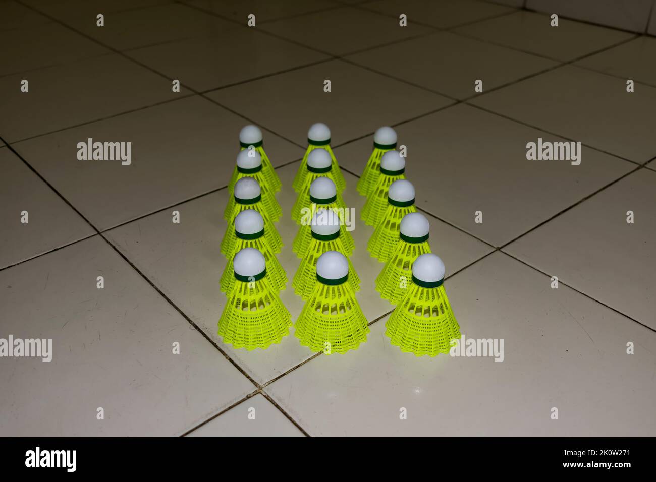 Plastic Badminton Ball,Yellow Ball,On Black Background,Texture Stock ...