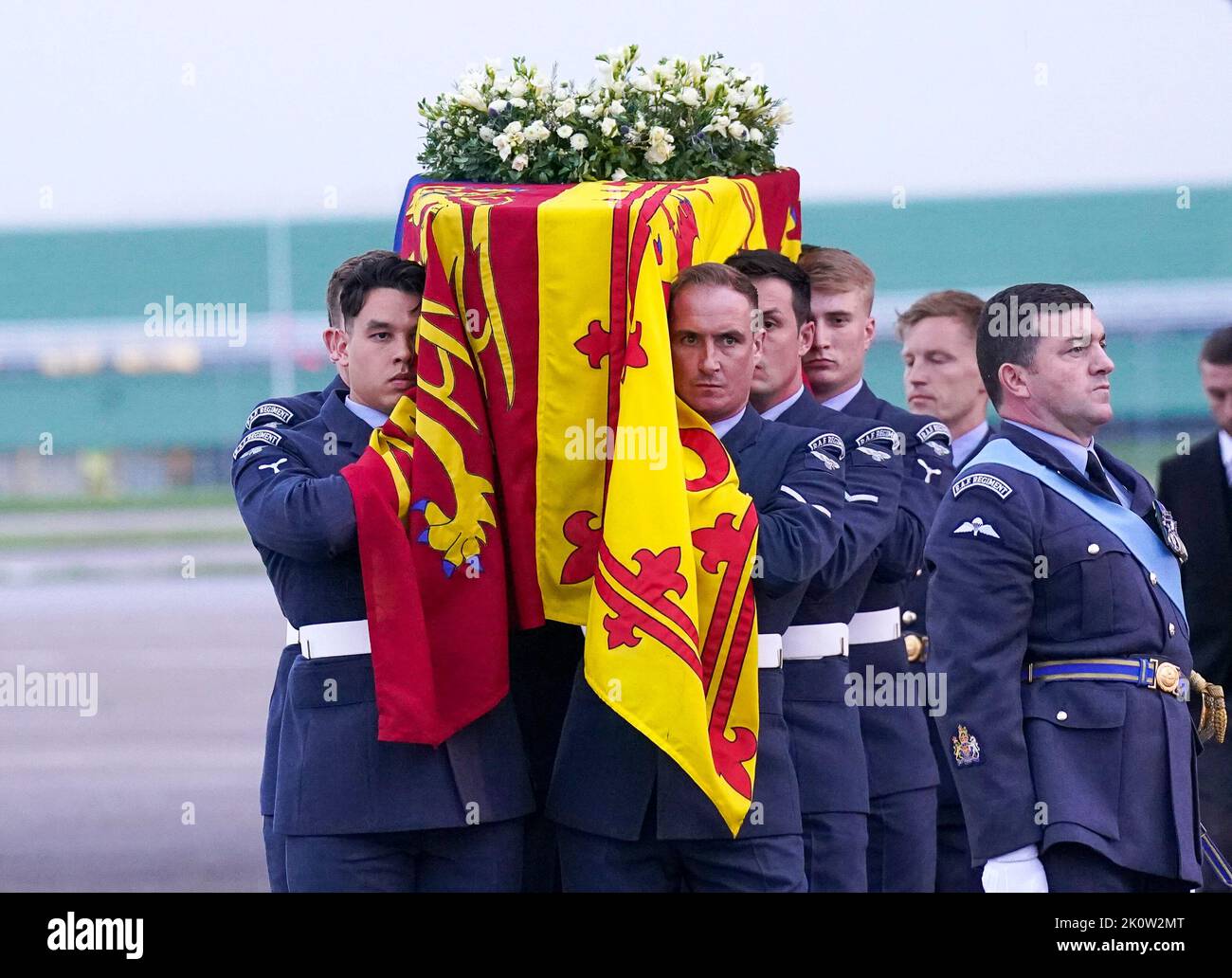 The bearer party from the Queen's Colour Squadron (63 Squadron RAF ...