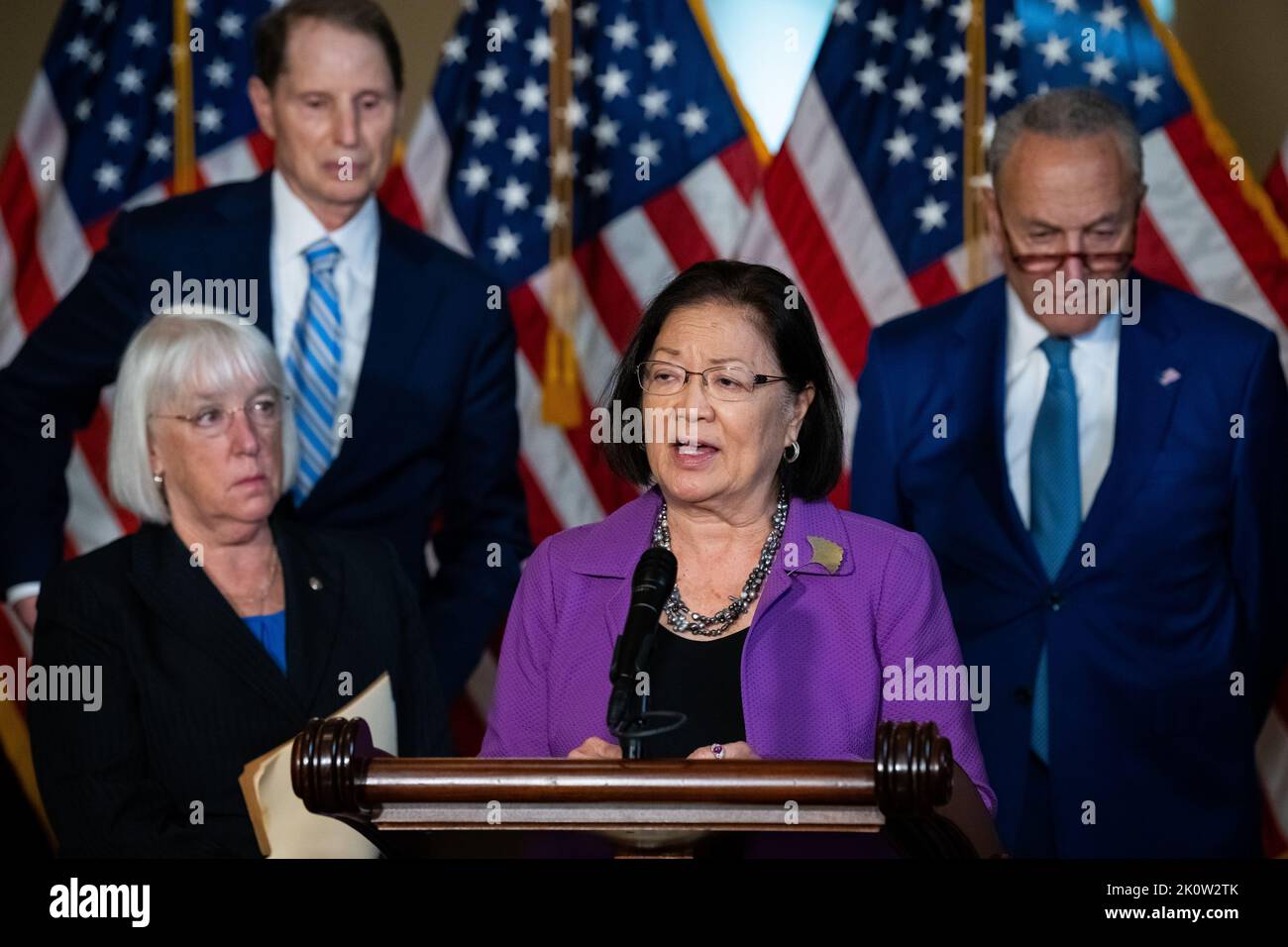 Washington, USA. 13th Sep, 2022. Senator Mazie Hirono (D-HI) speaks to ...