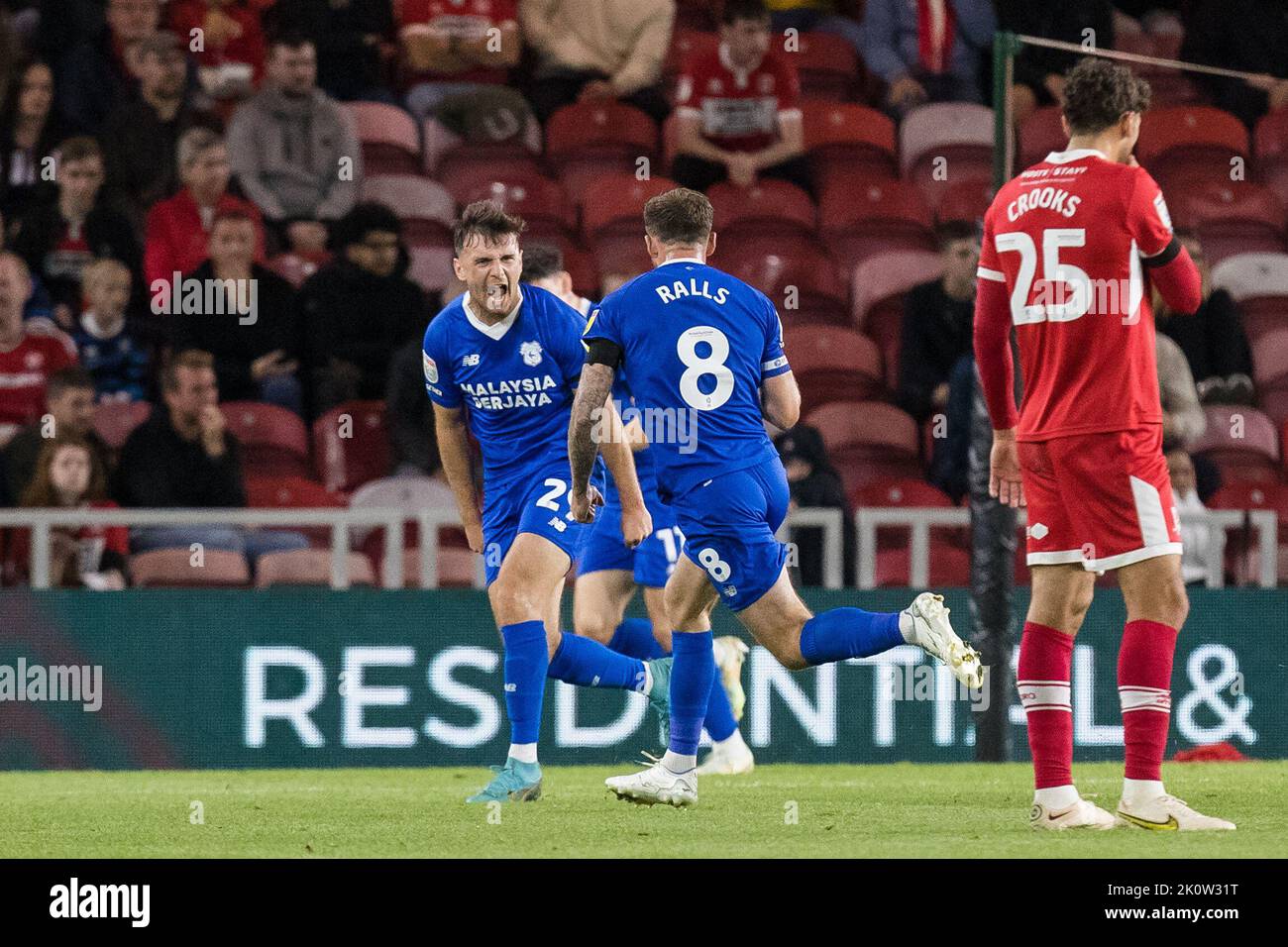 Middlesbrough, UK. 13th Sep, 2022. Mark Harris #29 of Cardiff City ...