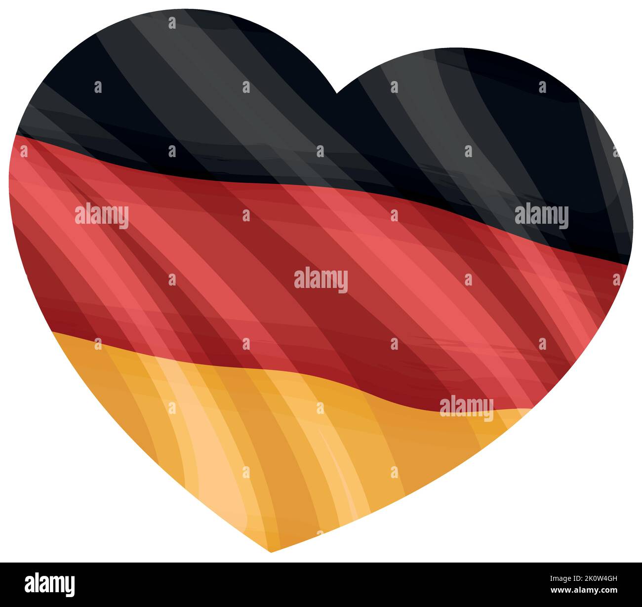 Isolated heart shape with the flag of Germany Vector Stock Vector Image ...