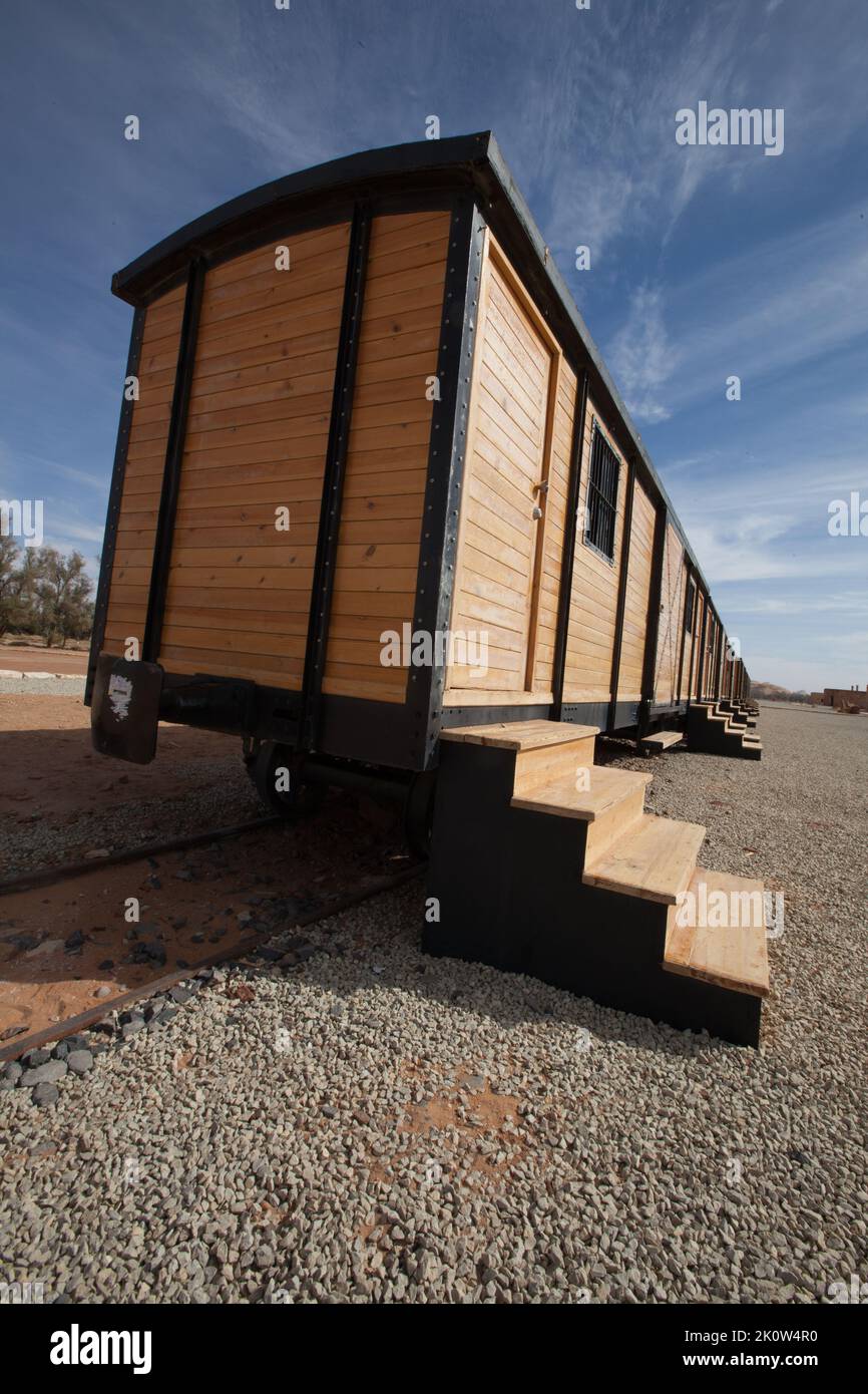 Al Ula, Saudi Arabia- Restored Hejaz railway train built for by the ...